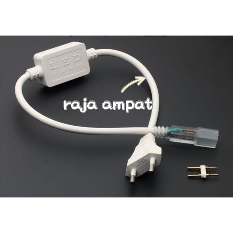 Jual Socket Colokan Strip Lampu 3528/5050 220V Adaptor Lampu Strip ...