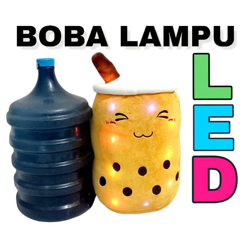 Jual Bantal Boba Lampu LED/boneka boba lampu led XL | Shopee Indonesia