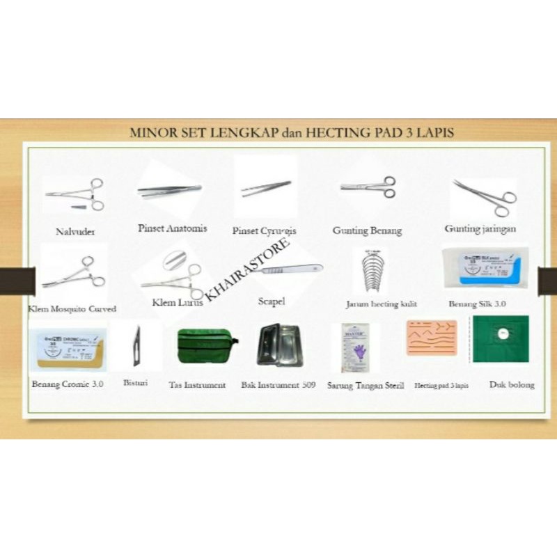 Jual minor set lengkap free hecting pad | Shopee Indonesia