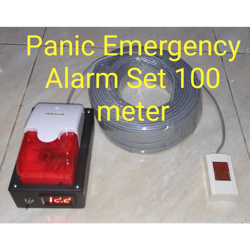 Jual Panic Emergency Button Alarm Set tombol panik button Semi Wireless ...