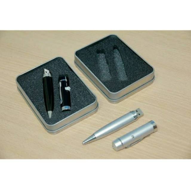 Jual Flashdisk pen 32 - 64 GB 3 in 1 flash disk bentuk pulpen laser ...