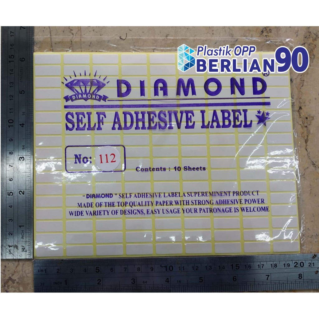 Jual Label 112 Sticker 2 x 0,8 cm Isi 1530 Stiker | Shopee Indonesia