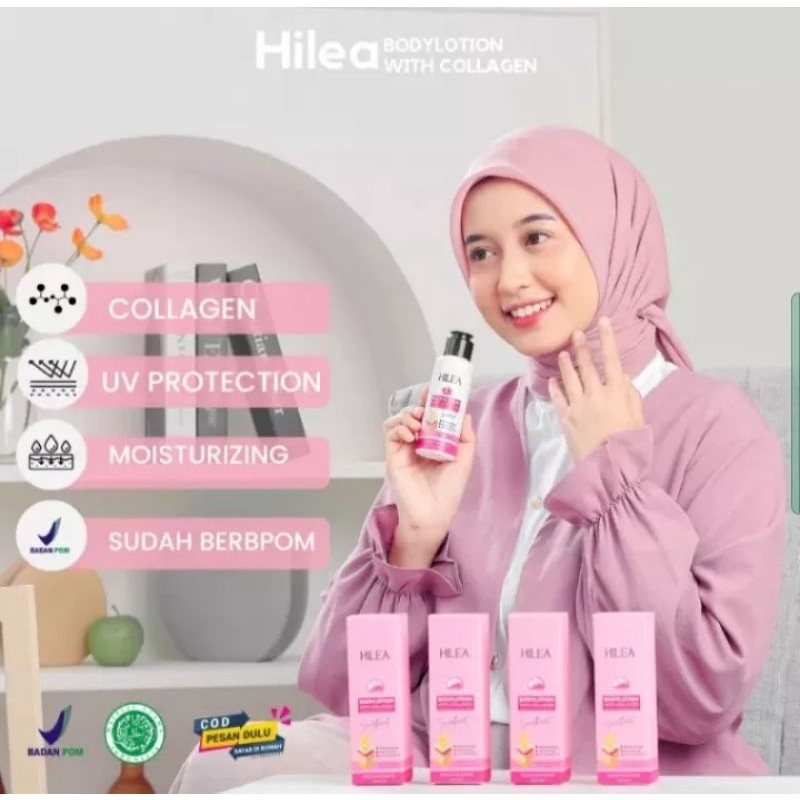 Jual HILEA BODY LOTION with collagen buy 1 get 1 | Shopee Indonesia