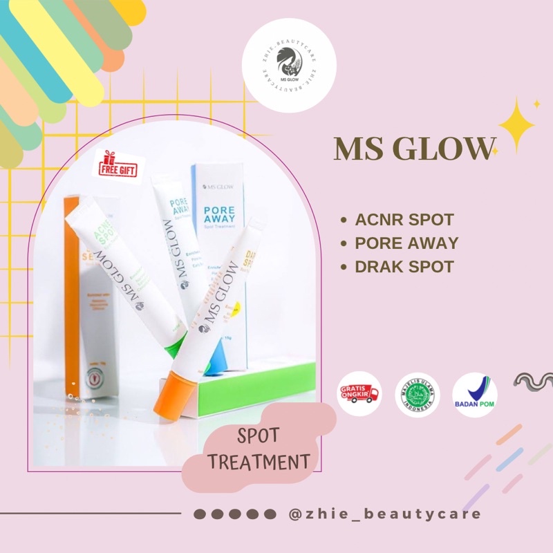 Jual ACNE SPOT/ DRAK SPOT/ PORE AWAY MSGLOW (original) | Shopee Indonesia