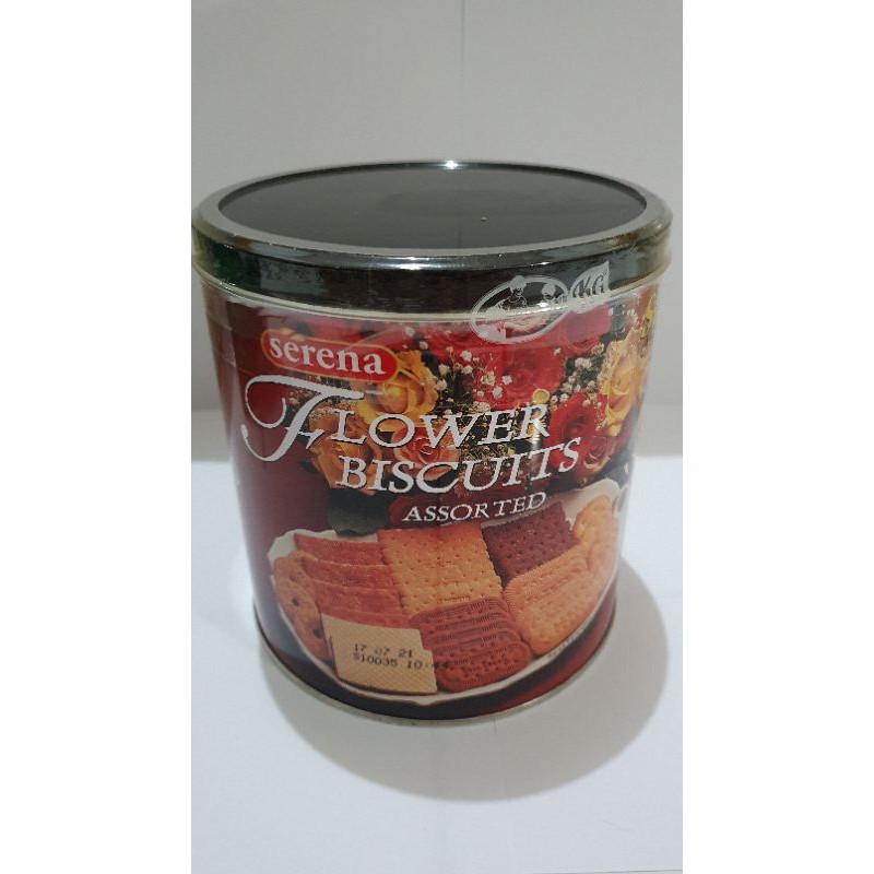 Jual SERENA ASSORTED BISCUIT FLOWER BULAT 500 GRAM- KUE KALENG | Shopee ...