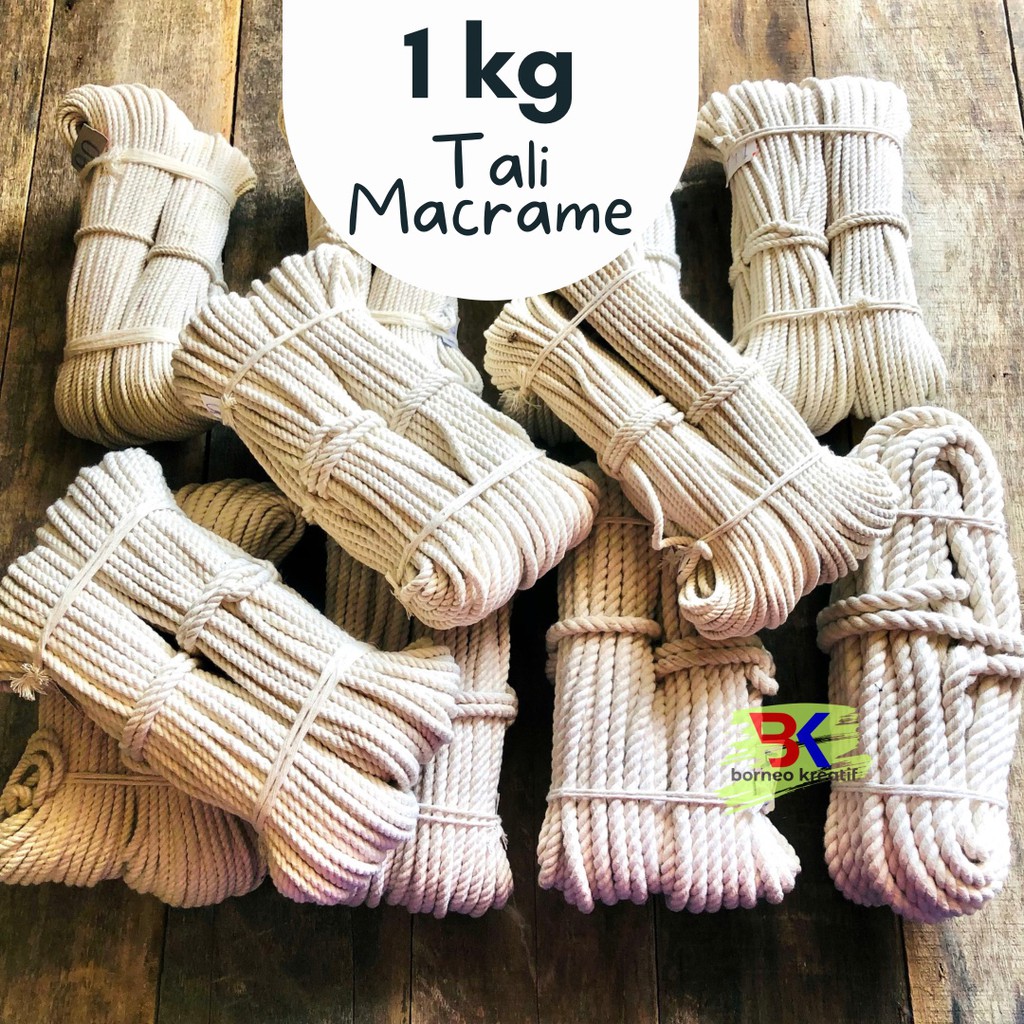 Jual Tali Macrame / Tali Pramuka 1.000 gr (1 Kg) | Shopee Indonesia