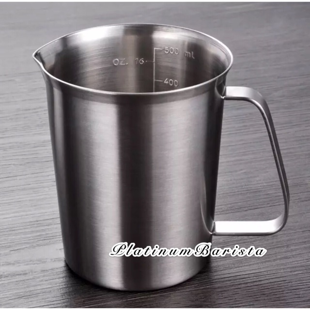 Jual Top kualitas sus304 Milk jug 500ml pitcher gelas ukur gelas takar ...