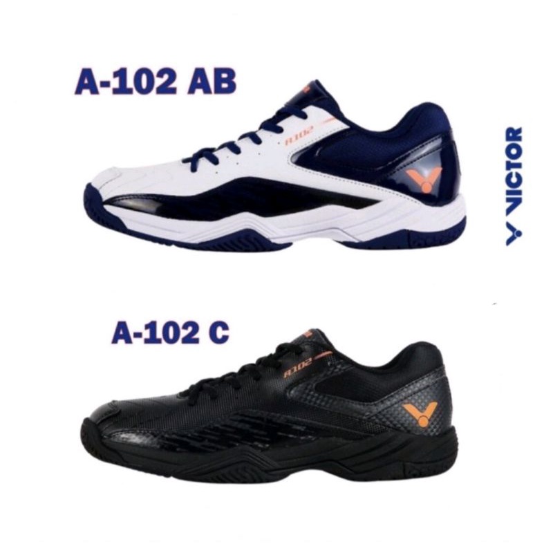 Jual SEPATU BADMINTON VICTOR A102 C SEPATU VICTOR A 102 HITAM & PUTIH ...