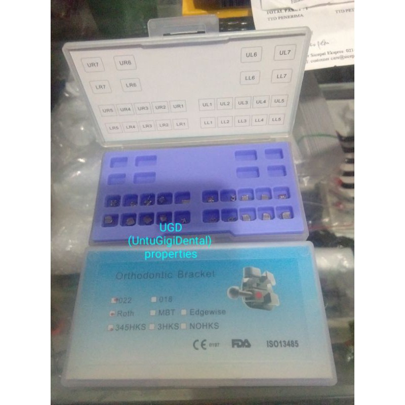 Jual (beli5free1) bracket behel mini rooth/bracket ortho/bracket behel ...