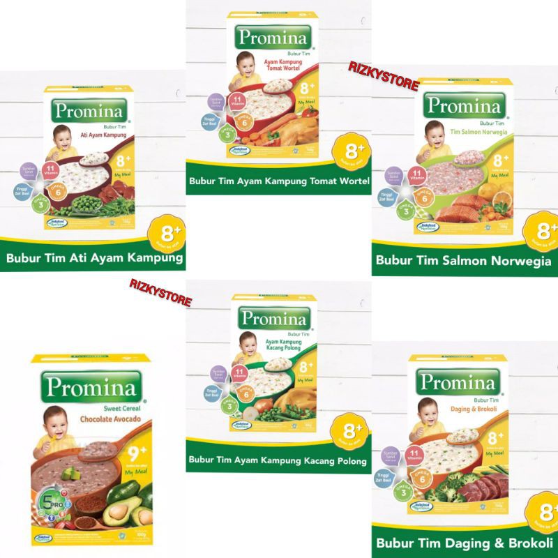 Jual Promina Bubur Tim/ Bubur Bayi 8+ MPASI ( 6 Varian) 100 Gram ...
