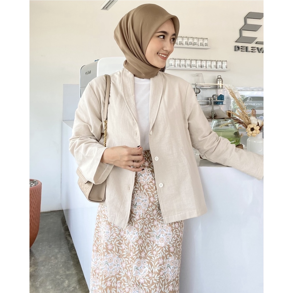 Jual Linen Outer | Outer linen premium | Outer korean style | Shopee ...