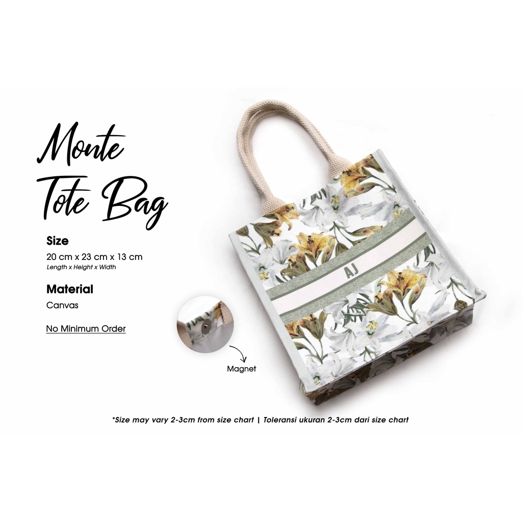 Jual Monte Tote Bag (CUSTOM/PO) | Shopee Indonesia