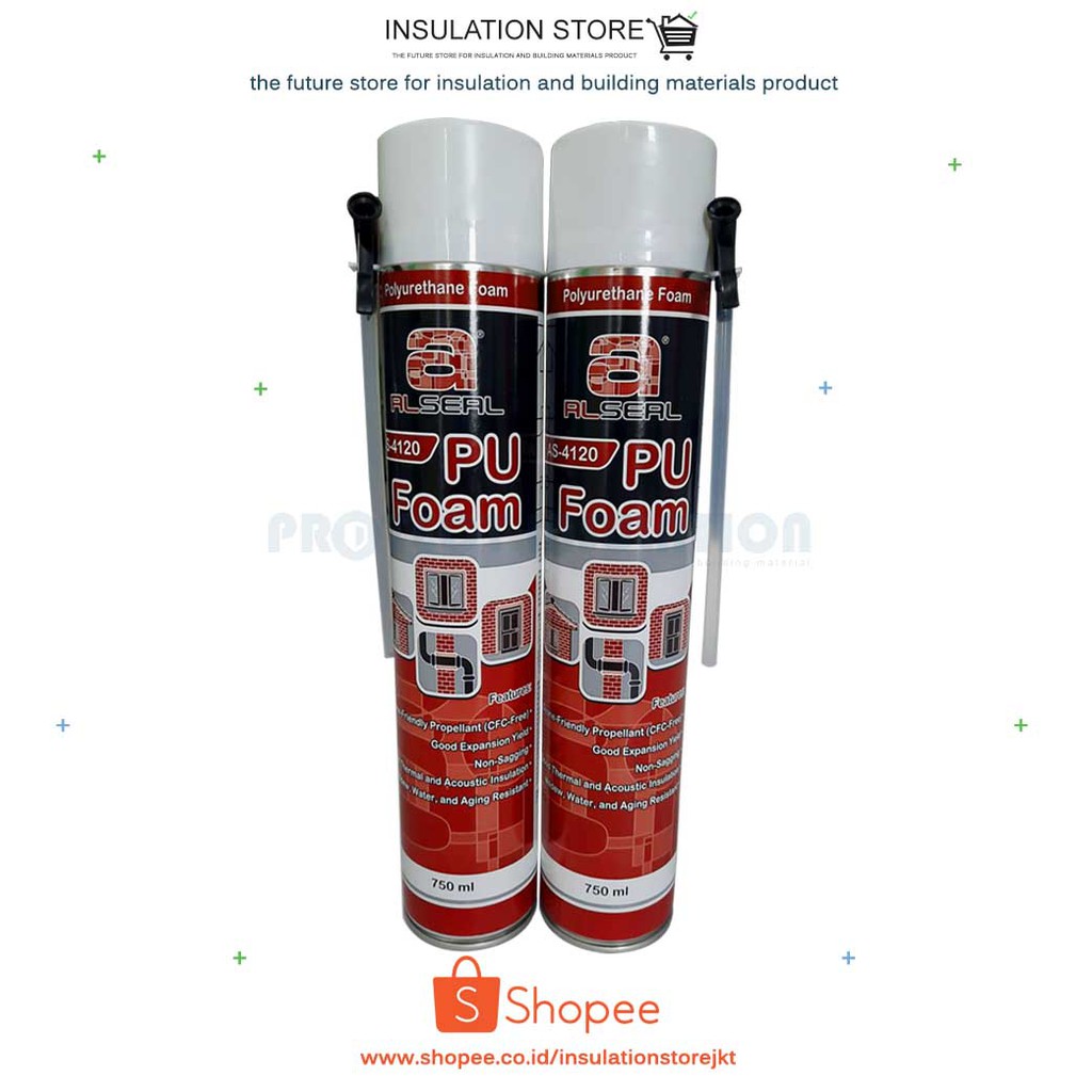 Jual Polyurethane PU Spray ALSEAL Sealant Foam 750 ml | Shopee Indonesia
