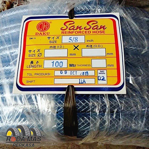 Jual SELANG AIR SELANG BENANG SANSAN 5/8 INCH X 100 METER ROLAN BESAR HIGH QUALITY RMP | Shopee ...