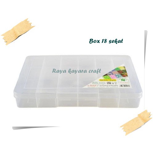Jual Kotak Perkakas 18 Sekat/Storage Box Jumbo/Box Sekat | Shopee Indonesia