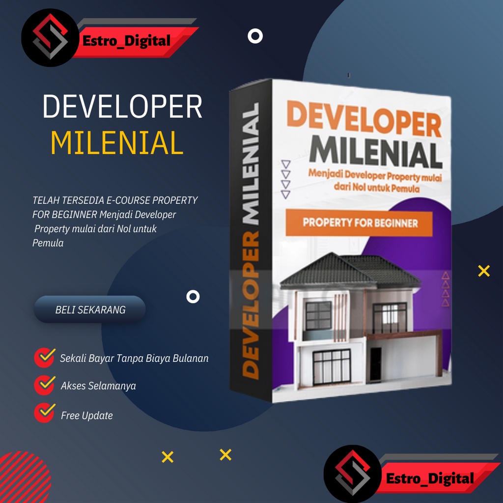 Jual Developer Property Millenial - Ecourse Terbaik Cuan dari Perumahan | Shopee Indonesia
