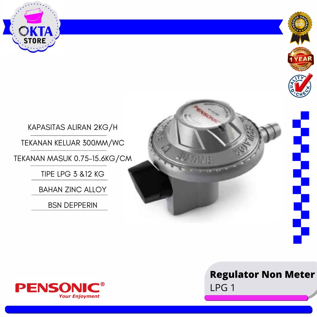 Jual Pensonic Regulator Gas LPG-1 Non Meter | Shopee Indonesia