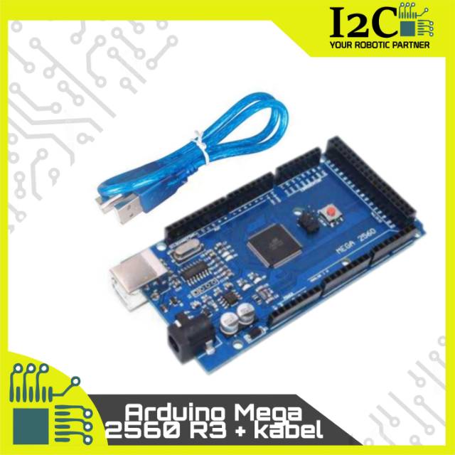 Jual ARDUINO MEGA 2560 R3 CH340 + KABEL USB | Shopee Indonesia