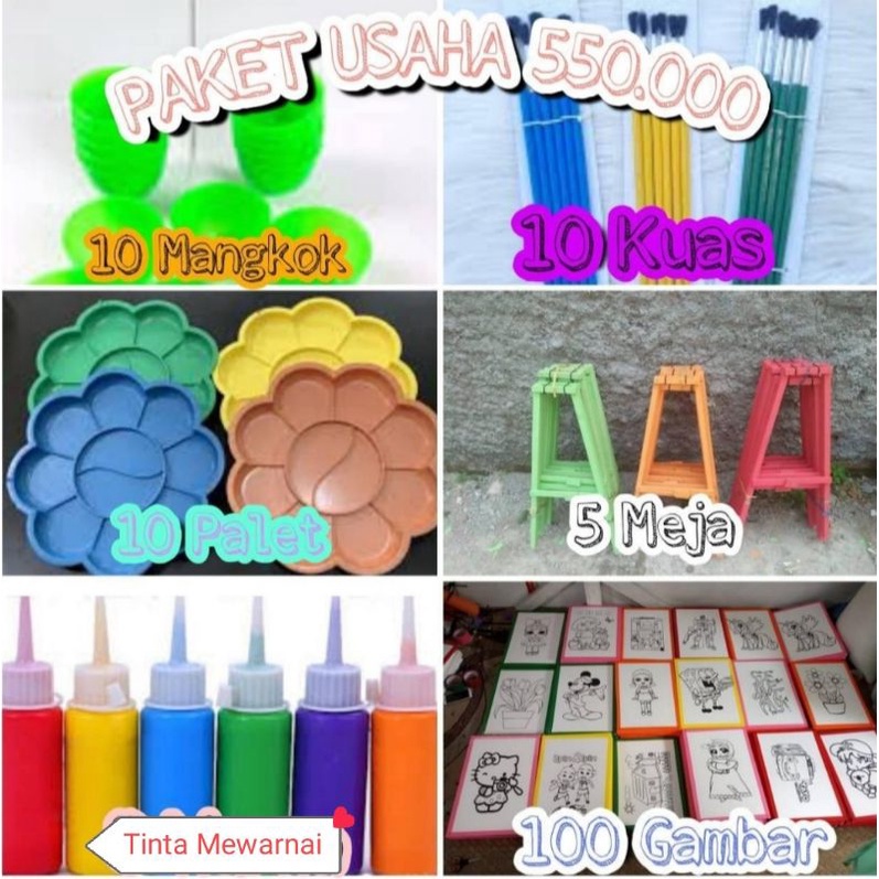 Jual Paket usaha mewarnai Lukisan mewarnai Anak | Shopee Indonesia