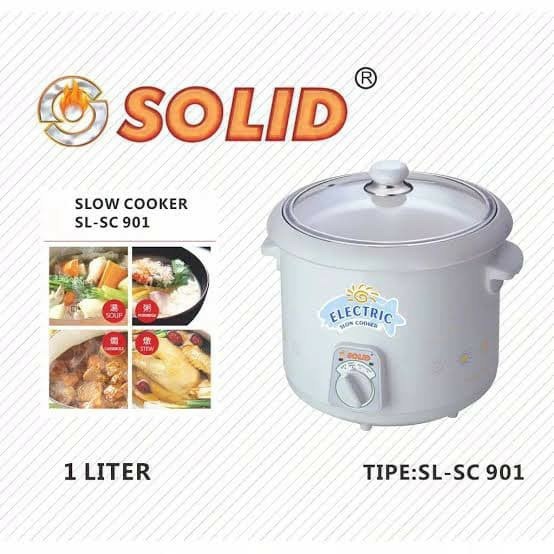 Jual GARANSI!! SOLID SC-901 RICE COOKER 1 Ltr SLOW COOKER PENANAK NASI ...