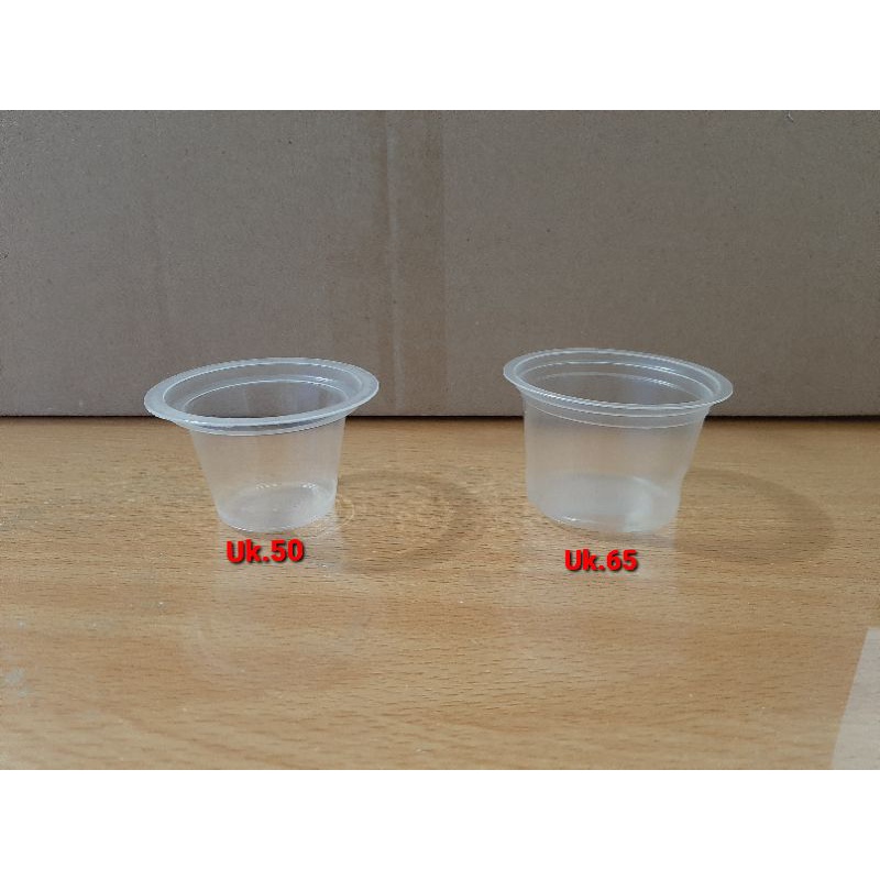 Jual Gelas JELLY AGAR PUDING Putih susu dan bening ICE CREAM 50ML 65ML ISI 50PCS | Shopee Indonesia
