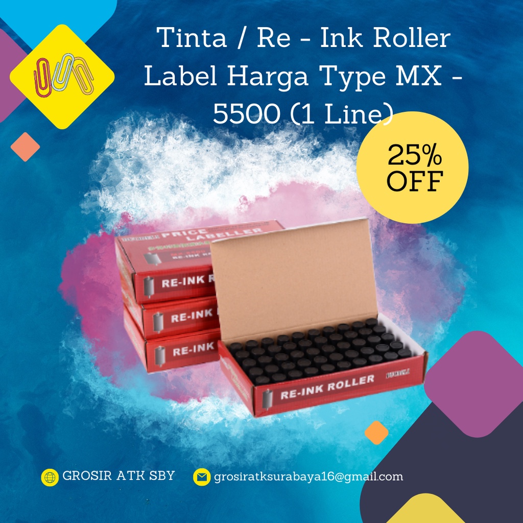 Jual Re - Ink / Tinta Roller Label Harga Type MX - 5500 (1 Line) (Harga ...