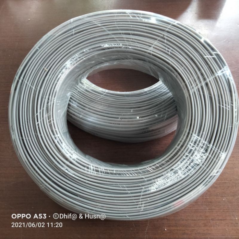 Jual kabel line cord telepon isi 4 kabel panjang 100 meter | Shopee ...
