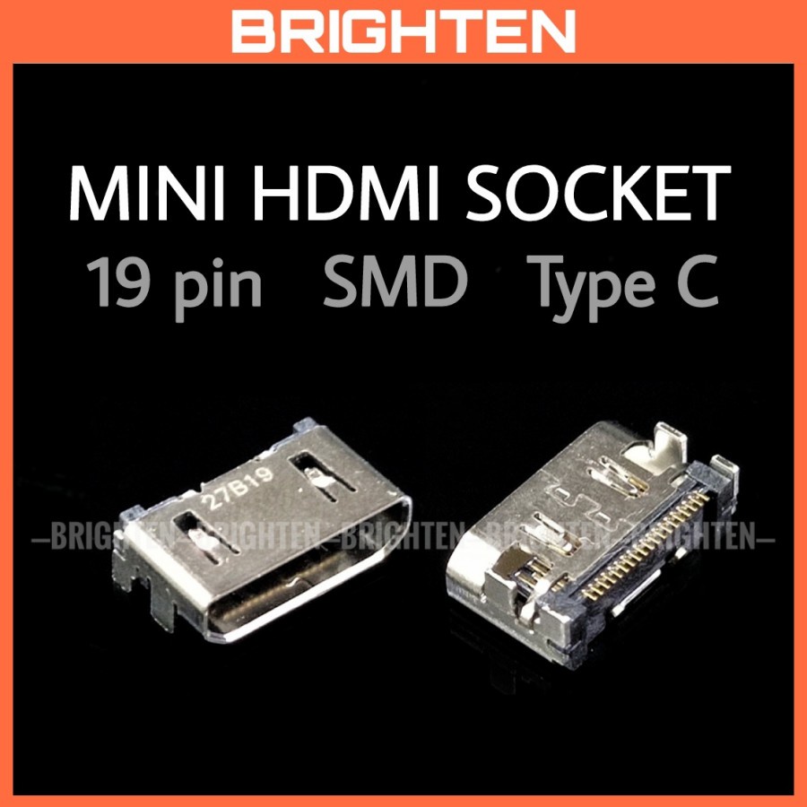 Jual Socket Mini HDMI SMD 19 pin Tipe C Soket | Shopee Indonesia