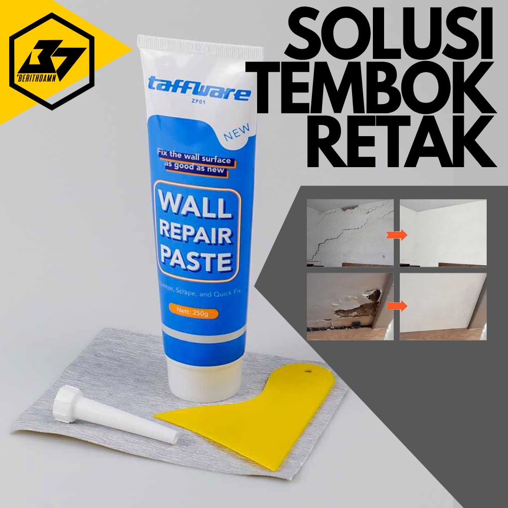 Jual SOLUSI Penutup Tembok Retak Reparasi Dinding Retak Anti Bocor ...
