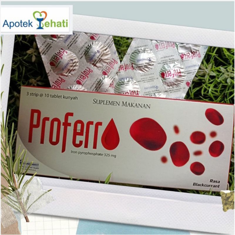 Jual PROFERRO TABLET per STRIP OBAT TAMBAH DARAH | Shopee Indonesia