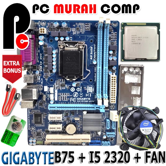 Jual Mainboard SOKET B75 LGA 1155 + Processor | Shopee Indonesia