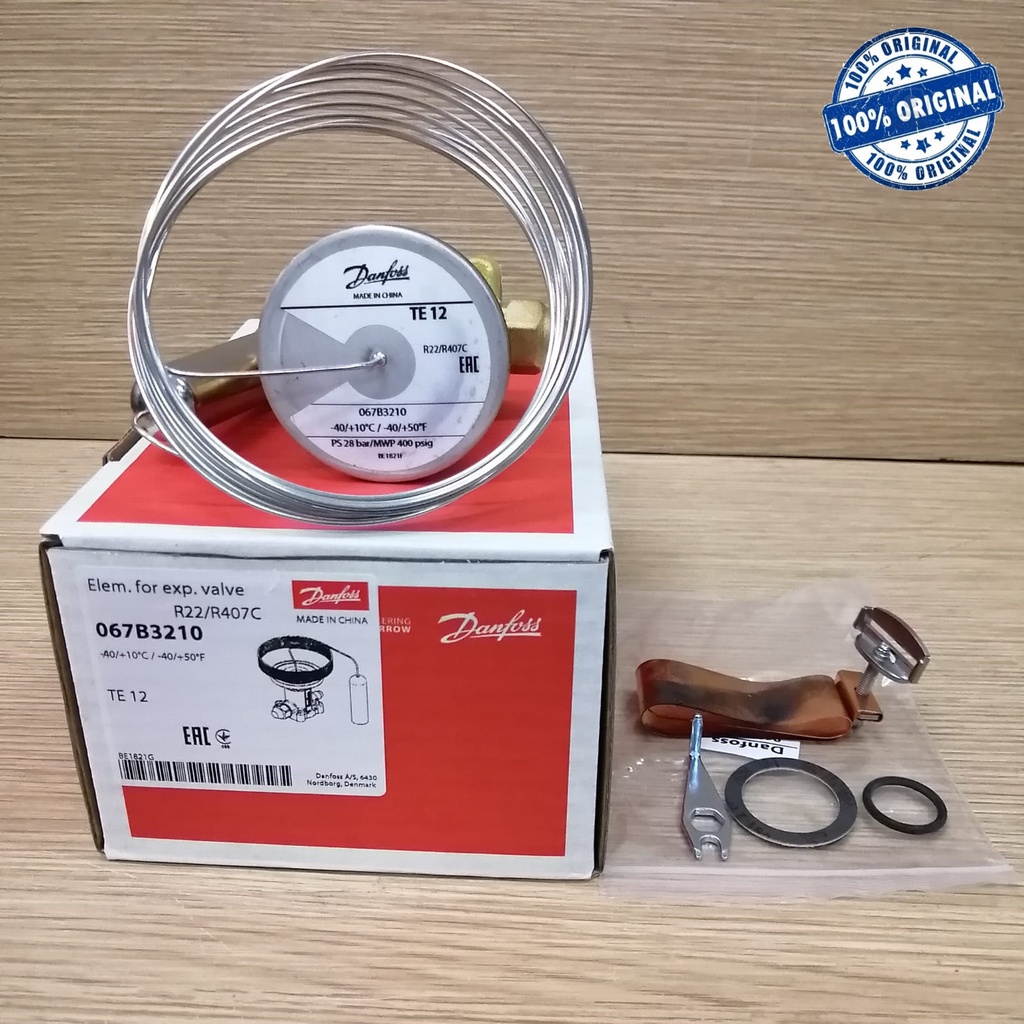 Jual R22 / R407C TEX 12 / TE 12 - 067B3210 Expansion Valve DANFOSS ...
