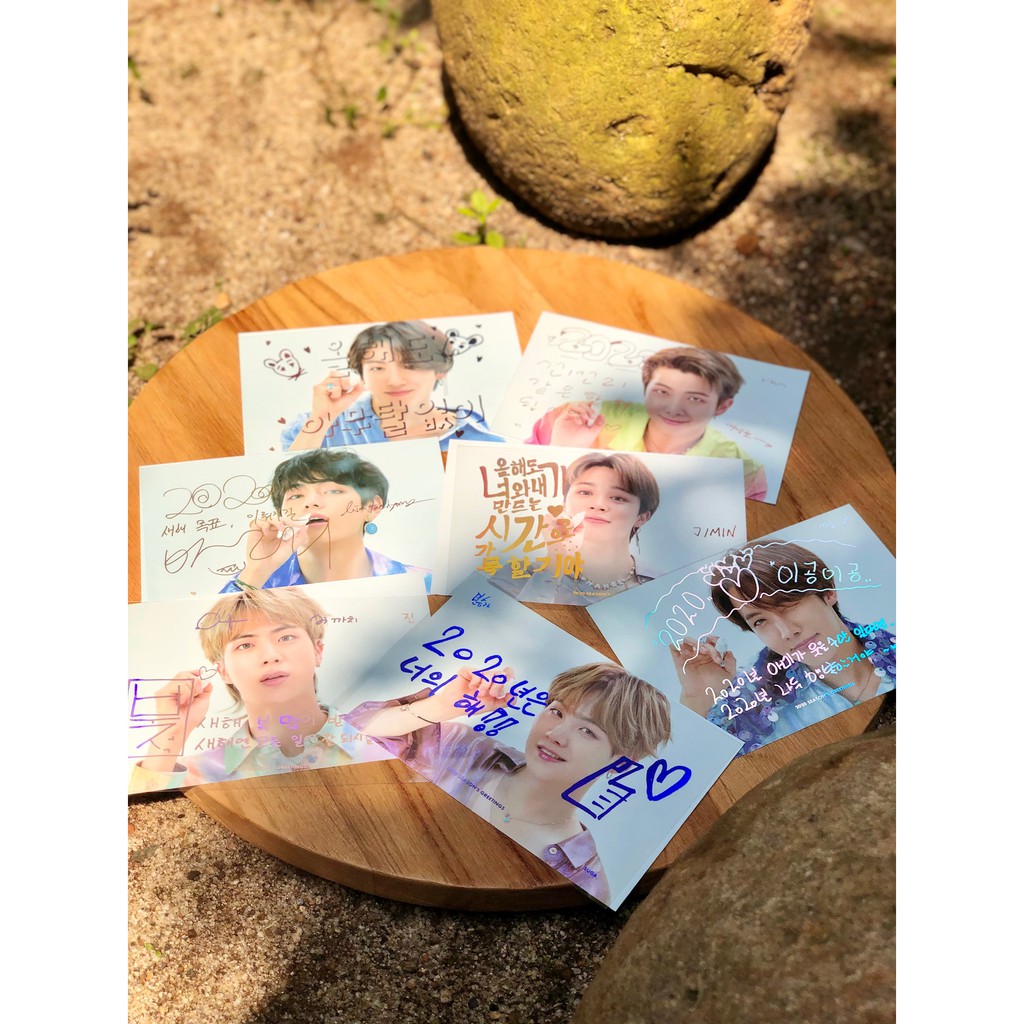 Jual BTS 2020 SEASON'S GREETINGS MESSAGE CARDS + FILM (OFFICIAL ...