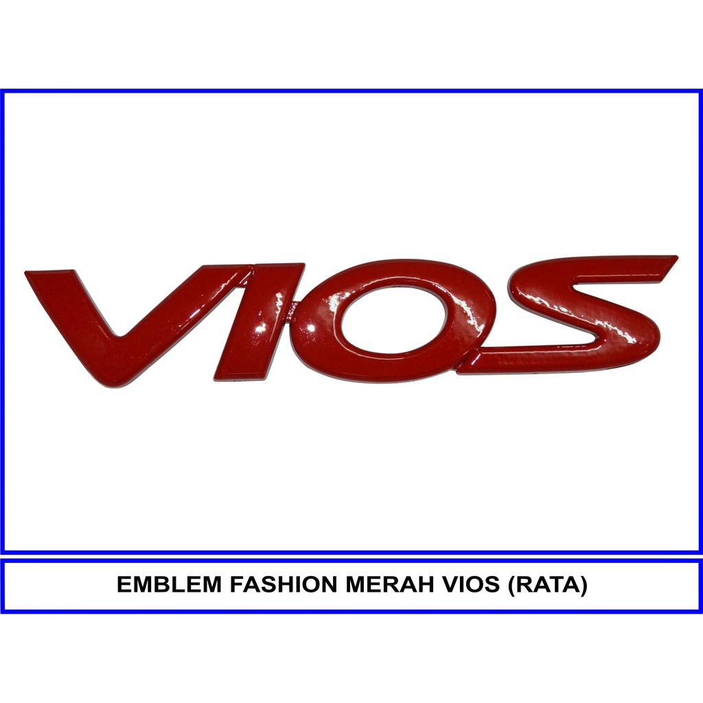 Jual EMBLEM FASHION MERAH VIOS (RATA) | Shopee Indonesia