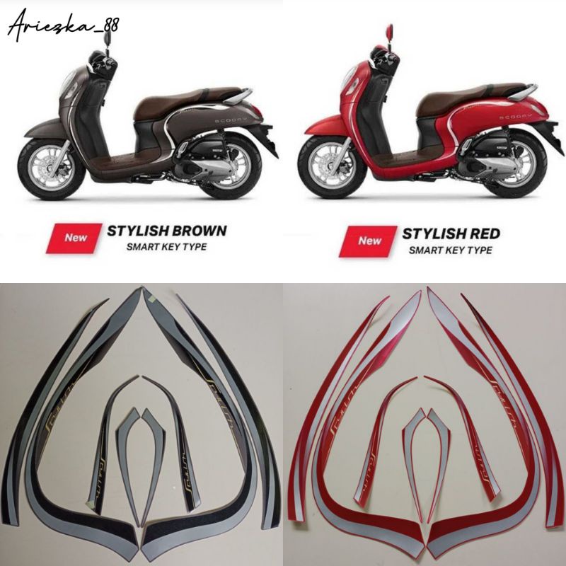 Jual Striping Scopy 2022 Stylish / lis bodi scoopy 2022 stylish ...