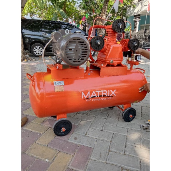 Jual kompresor matrix 2 hp + dinamo 2 hp sudah otomatis | Shopee Indonesia