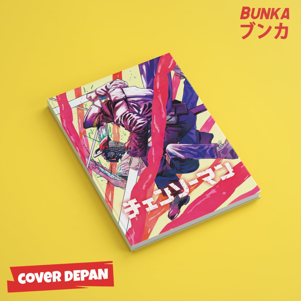 Jual Notebook Anime Chainsaw Man Battle Hardcover A5 Buku Tulis Catatan ...