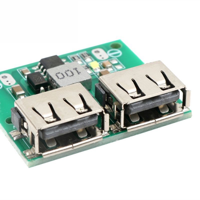 Jual Modul rangkaian adapter converter step down DC 6-24V to Dual USB ...