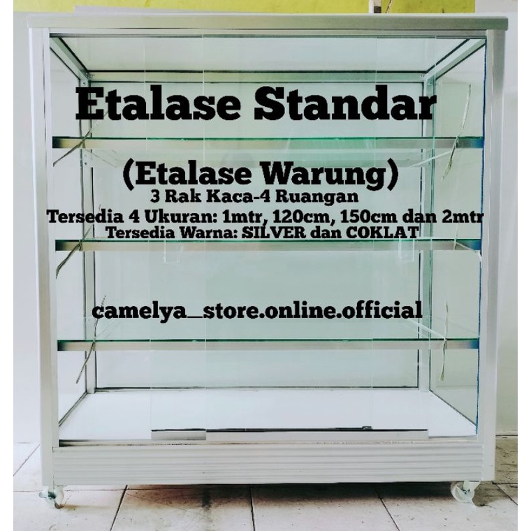 Jual Etalase Standar Aluminium-Etalase Warung-Etalase Display-Etalase ...