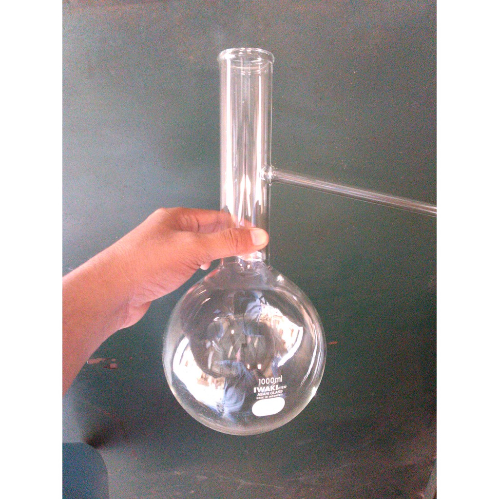 Jual IWAKI Distiling Flask 100 ml | Labu Distilasi | Shopee Indonesia