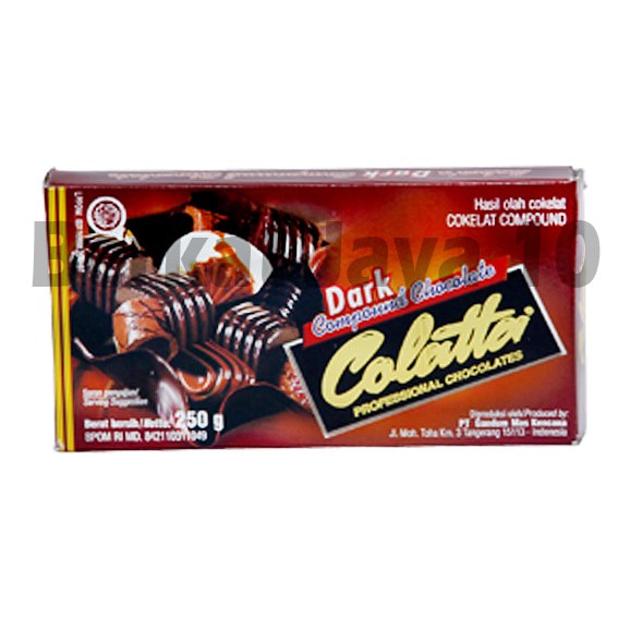 Jual COLATTA DARK 250 Gram Colata Compound Chocolate Coklat Batang ...