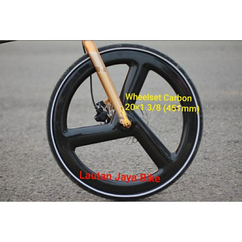 Wheelset carbon sepeda lipat store