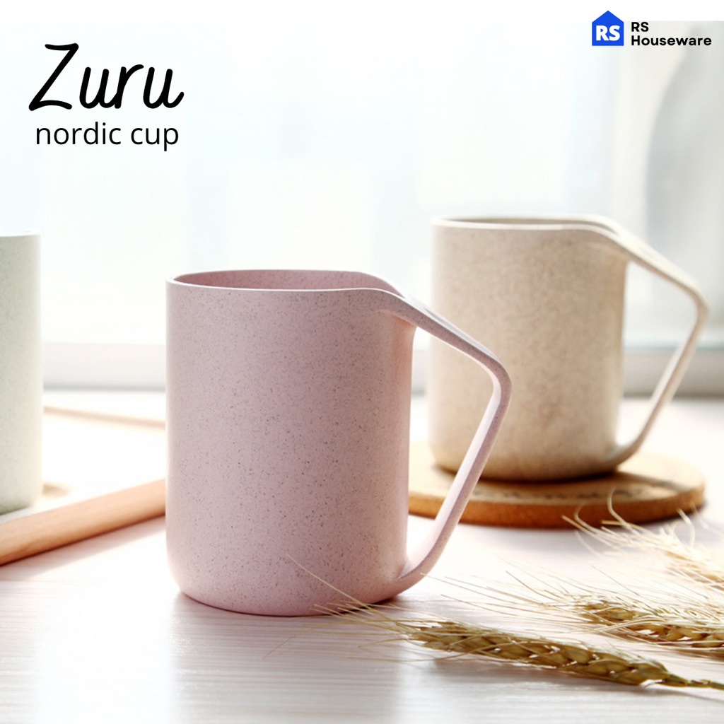 Jual [RS] ZURU Gelas Nordic Jerami Wheatstraw Nordic Cup Design Gelas ...