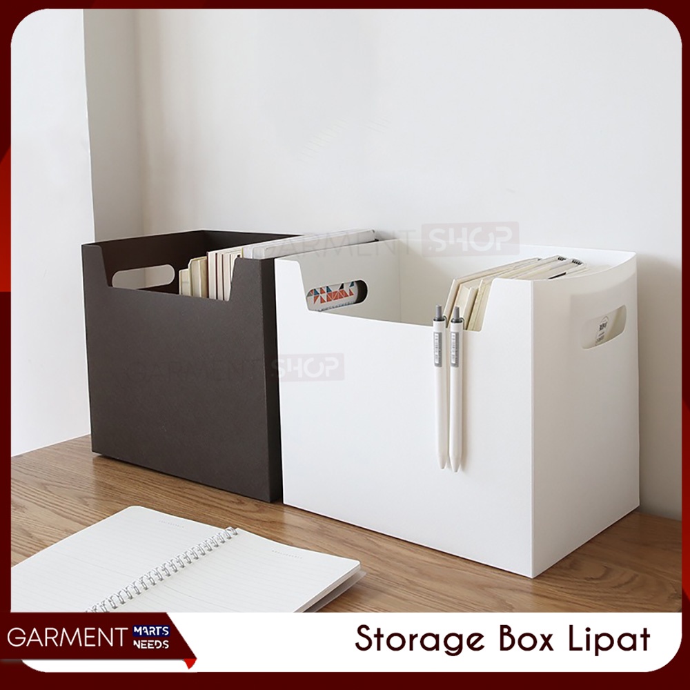 Jual Storage Box Lipat Foldable Desktop Storage Tempat Penyimpanan Buku ...