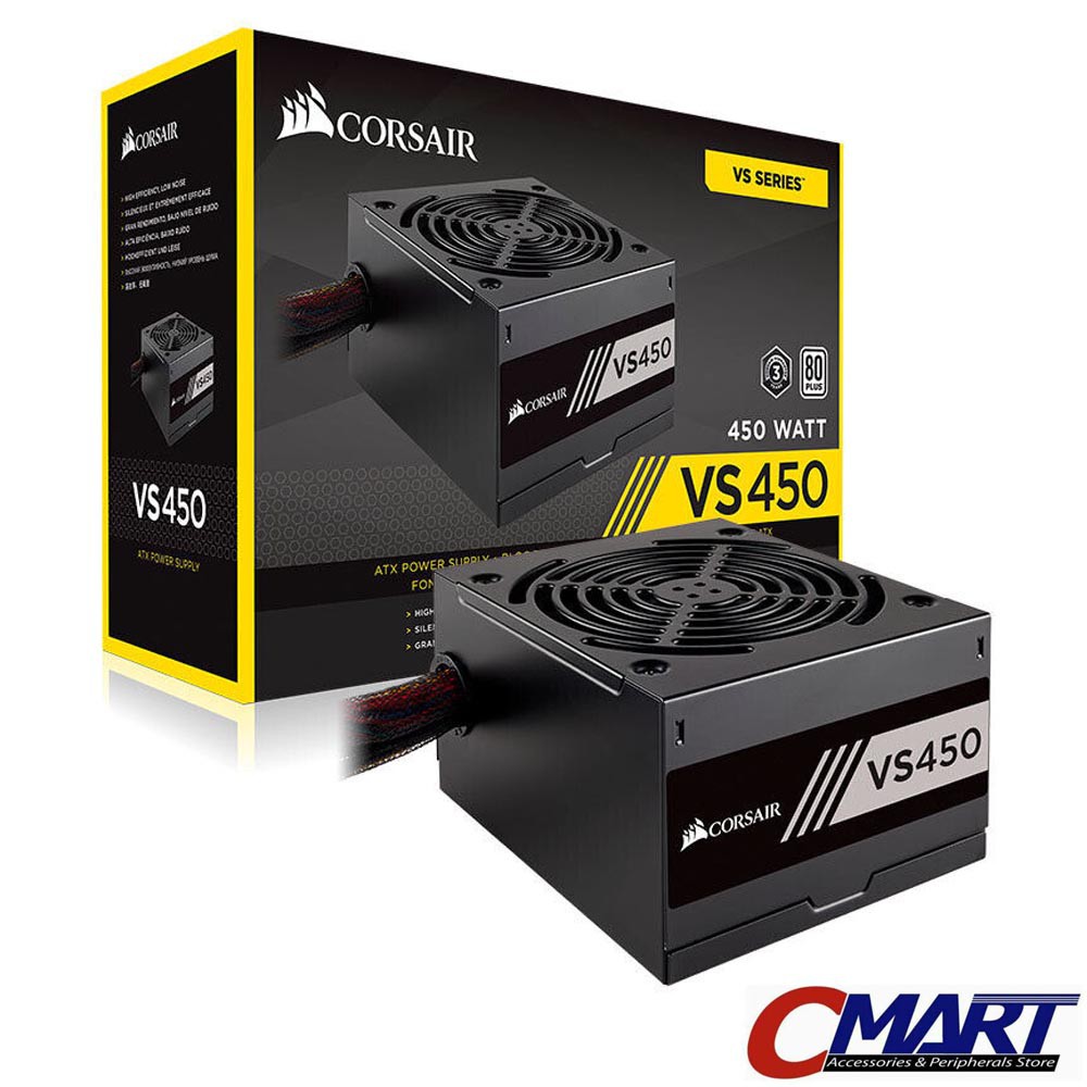 Jual Corsair VS Series VS450 PSU ATX Power Supply True Gaming 450W 450 ...