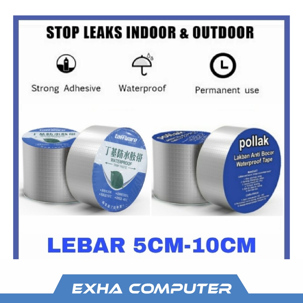 Jual Lakban Waterproof Tape Lem Super Kuat Tambal Atap Anti Bocor Tahan Air | Shopee Indonesia
