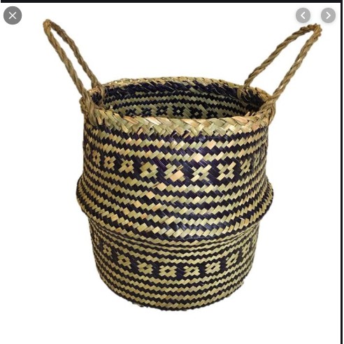 Jual cover pot belly purun motif lurik diamter 30 cm | Shopee Indonesia