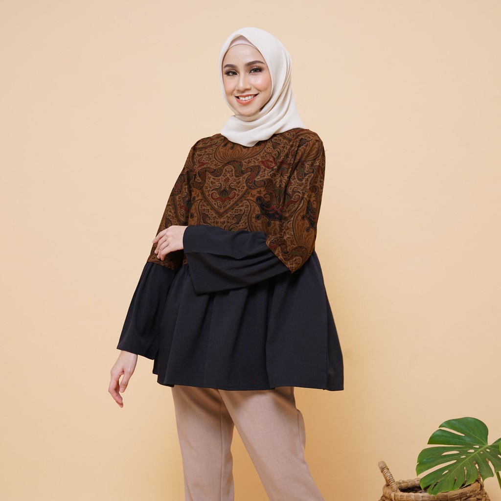 Jual Fittingroom11 Blouse Batik - Cosmos Batik | Shopee Indonesia