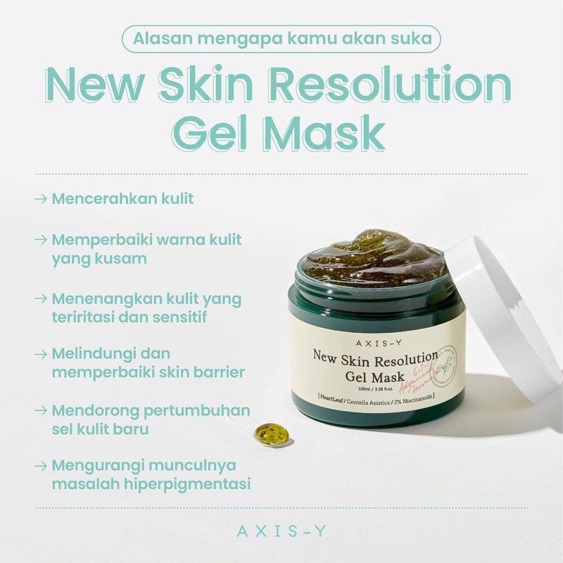 Jual Axis - Y New Skin Resolution Gel Mask | Shopee Indonesia