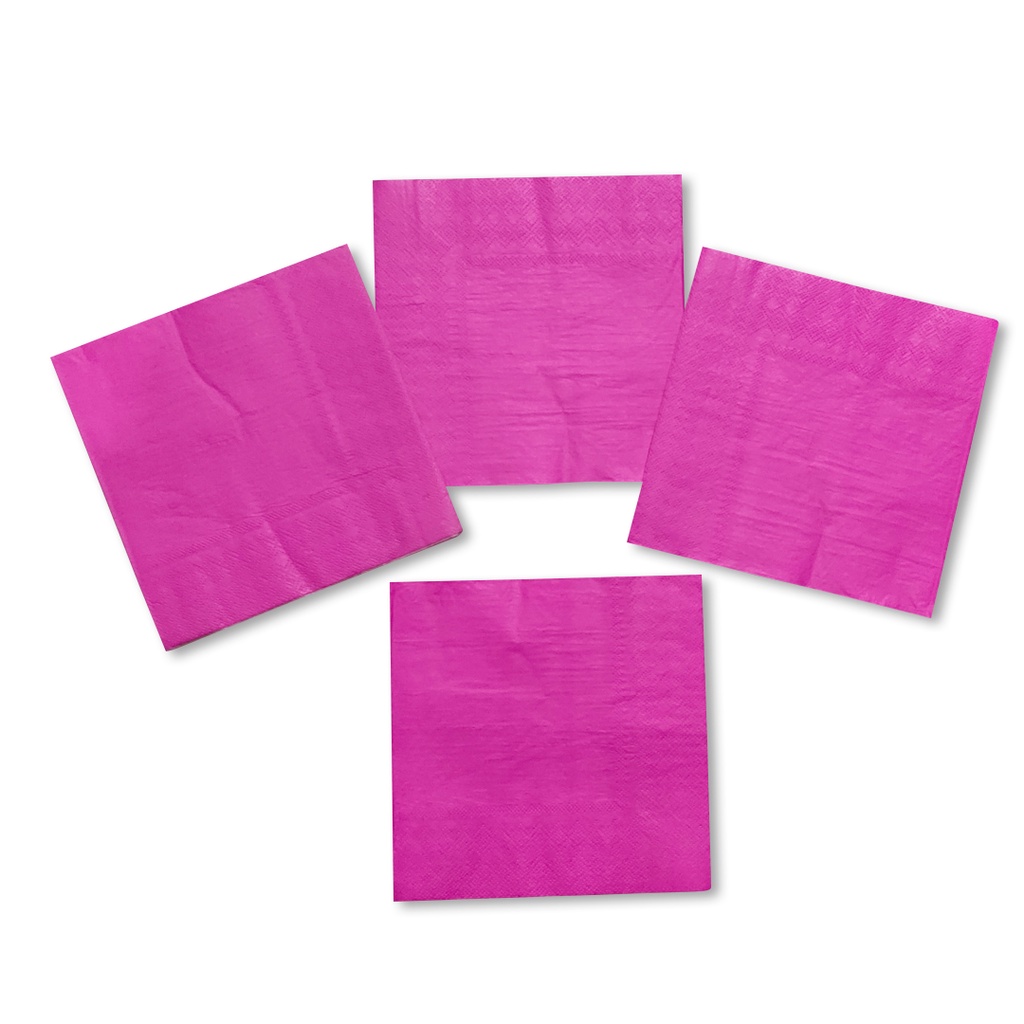 Jual Tissue Pesta / Tisu Polos Hot Pink ( pack isi 20 pcs ) | Shopee ...
